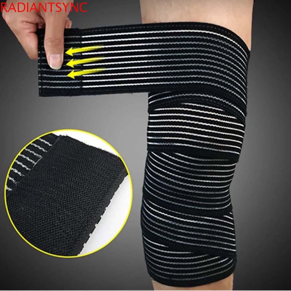 Radiantsync Wraps support Protector กีฬาวิ่งยืดหยุ่นการบีบอัดผ้าพันแผลข้อเท้าข้อมือเข่าต้นขาข้อ ...