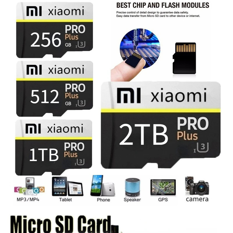 การ์ดหน่วยความจําเดิม 256GB แฟลช Mini Micro SD การ์ด 256GB 512GB 1TB 2TB Class 10 การ์ด Micro TF ...