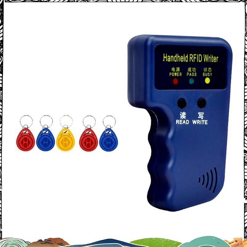 Super Handheld 125KHz RFID Card Reader Writer + 5 Keyfobs เครื่องถ่าย ...