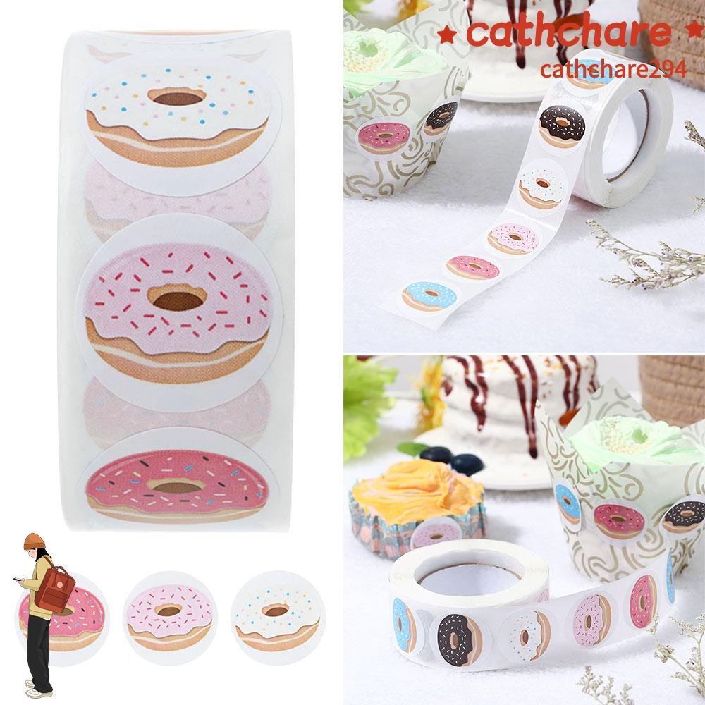CATHCHARE294 500 ชิ้นป้ายซีลมีกาวในตัว DIY Craft Baking Pattern กล่อง ...