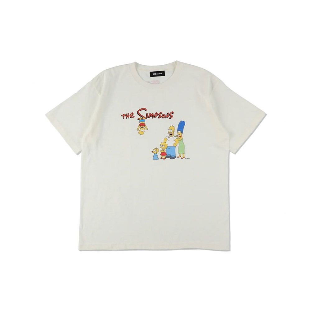 WIND AND SEA THE SIMPSONS WDS Family Tee Ivory Unused | Shopee Thailand