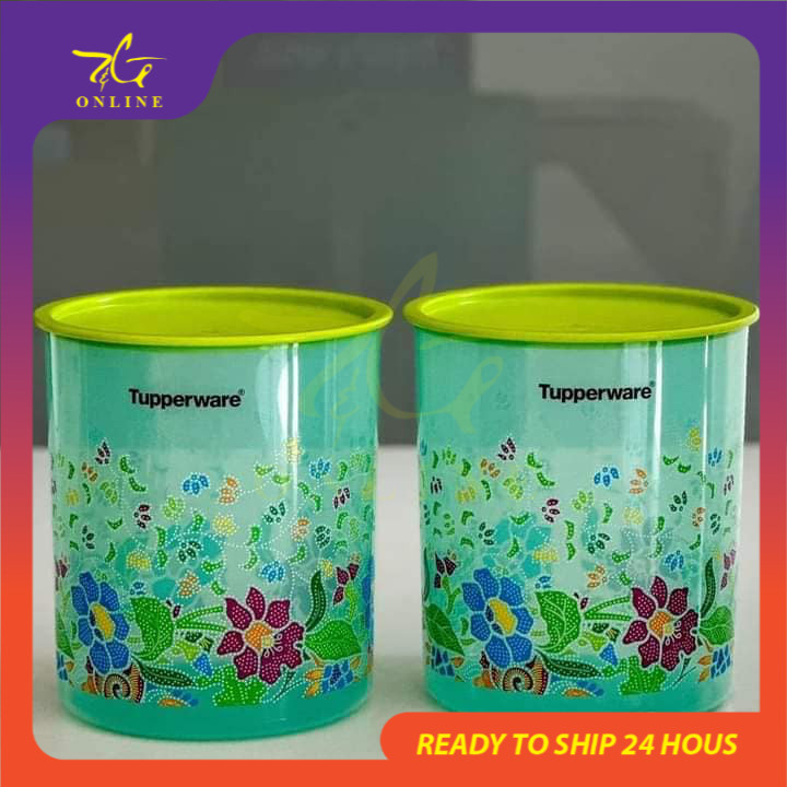 Tupperware 3L One Touch Royale Bloom Canister Small Air Tight Bekas Kuih Raya Balang Viral 2023 ...