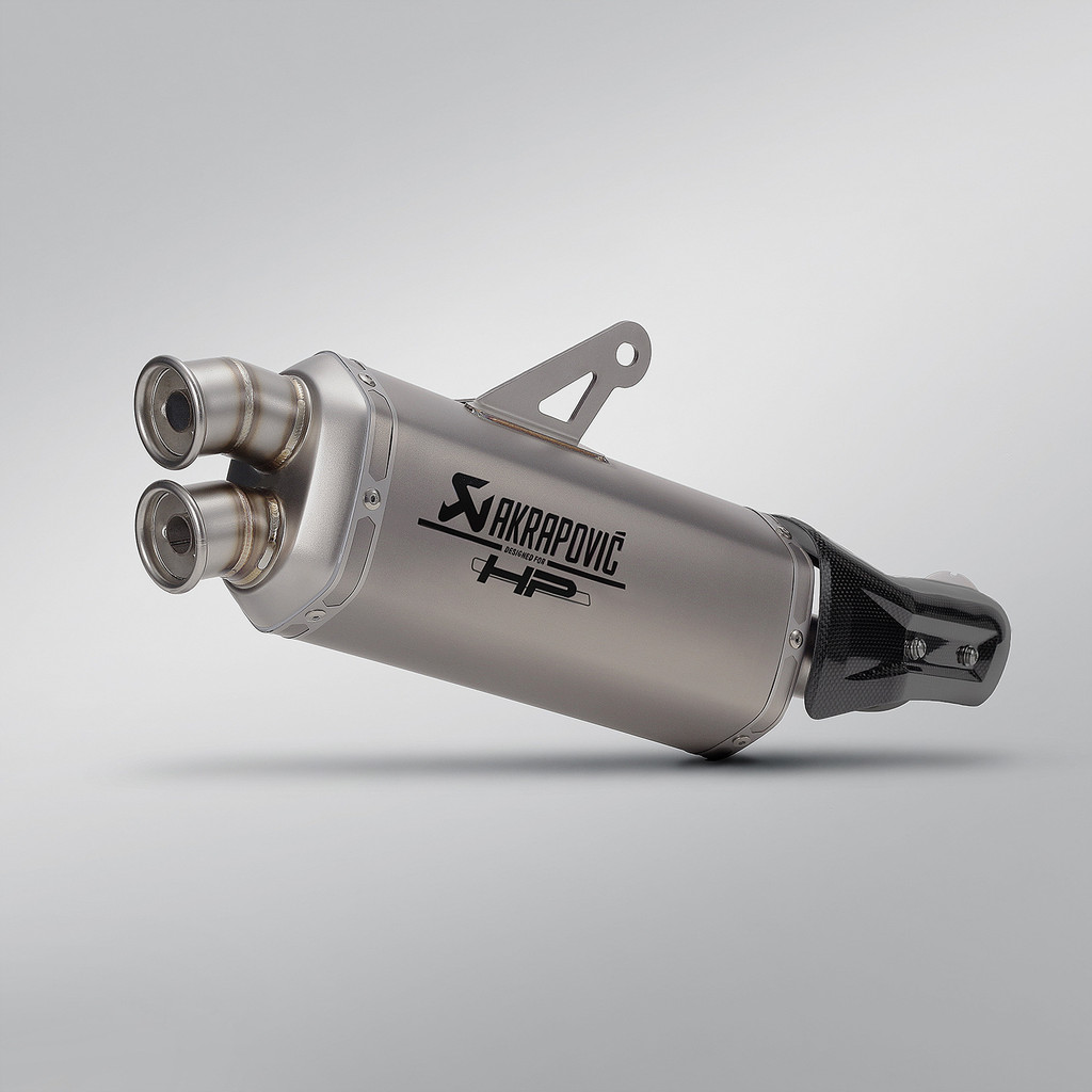รถจักรยานยนต์ akrapovic HP ท่อไอเสียดัดแปลงท่อหางพร้อมฝาครอบคาร์บอน AK ...