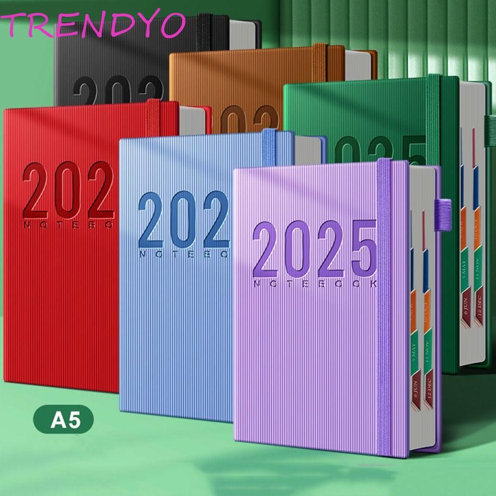 Trendyo 2025 Schedule Planner Notepad, 12 เดือนการจัดการเวลา 365 วัน ...