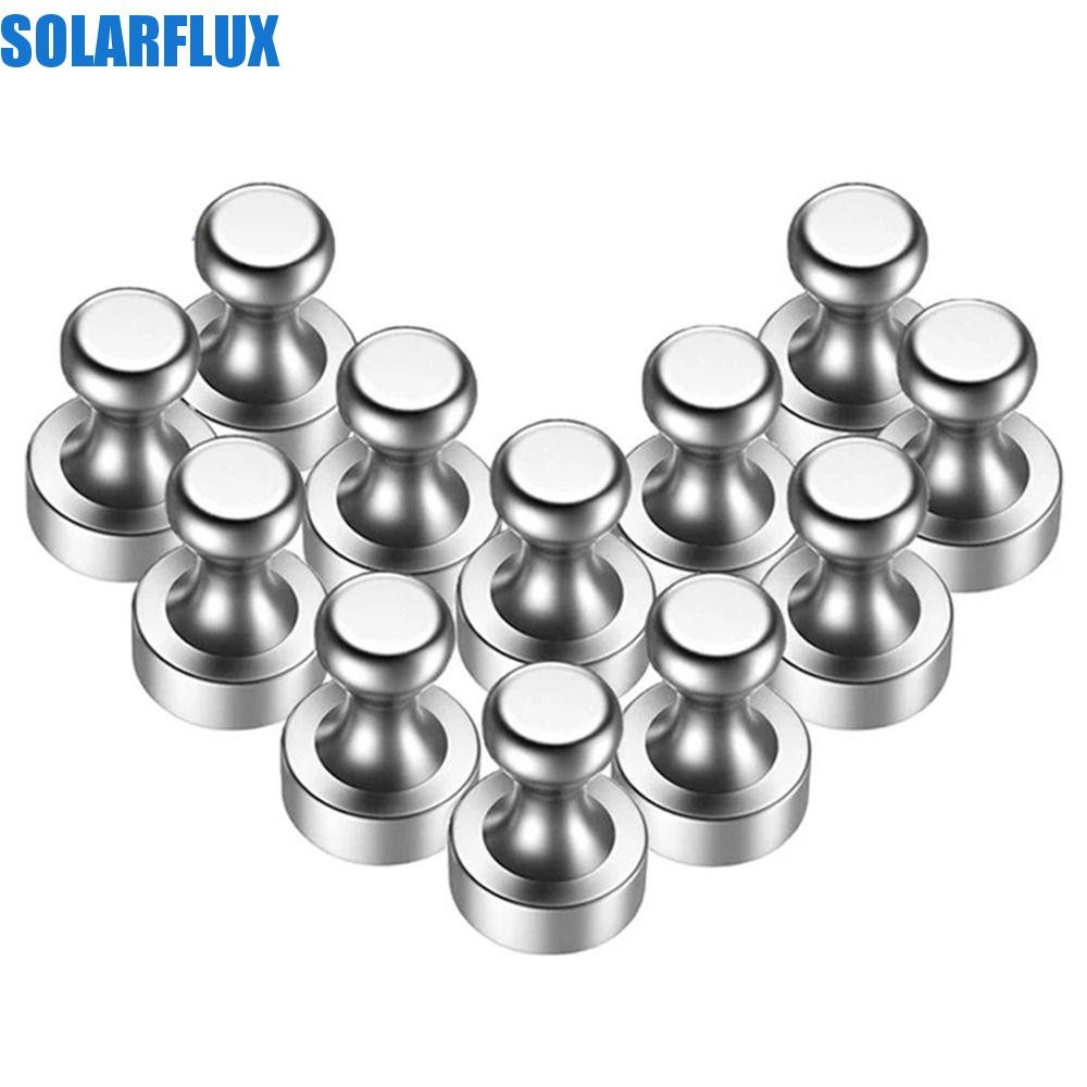 Solarflux 10 ชิ้นแม่เหล็ก Push Pins, Crack Resistance ไวท์บอร์ดที่ทนทาน, คุณภาพสูงทนทานที่มี ...