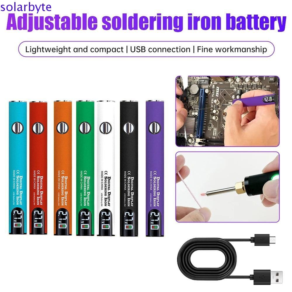 Solarbyte หัวแร้งไฟฟ้า, USB Fast Charging ไร้สายหัวแร้งไฟฟ้า, แบตเตอรี่ลิเธียมจอแสดงผลดิจิตอล ...