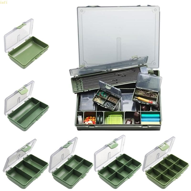 1-8 Compartments Carp Fishing Tackle Boxes System Fishing Baits Spoon ...