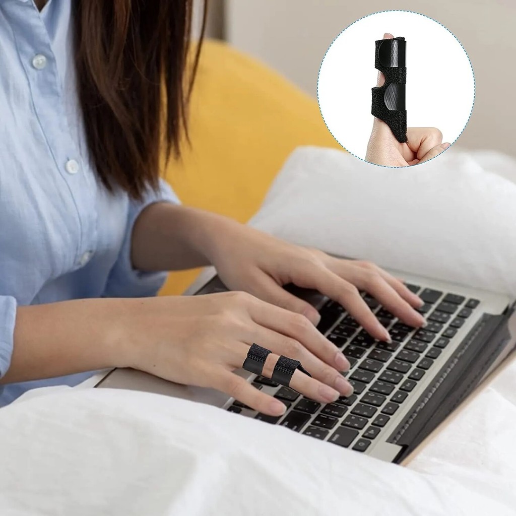 บรรเทาอาการปวด Trigger Finger Fixing Splint Straight Brace ปรับแพลง ...