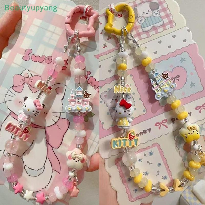 [Beautyupyang] น่ารัก Sanrio Castle Hello Kitty ลูกปัดโทรศัพท์ Chain ...