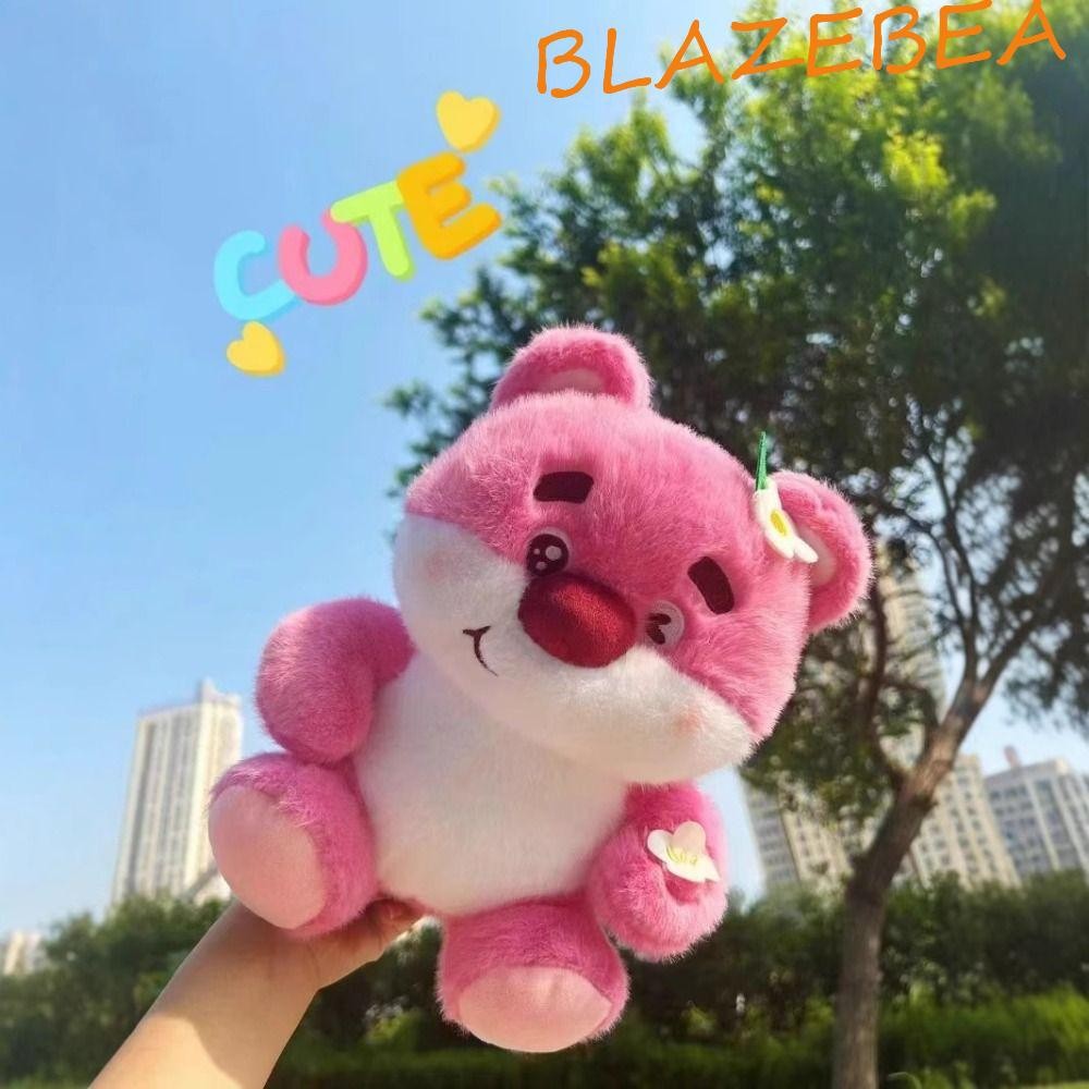 Blazebea ตุ๊กตาหมีสตรอเบอร์รี่ของเล่น, Appease Fluffy Strawberry Bear Doll, เด็กมาพร้อมกับตุ๊กตา ...