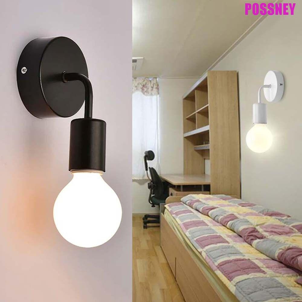 Possney โคมไฟติดผนัง Sconce E27 โมเดิร์นสําหรับห้องนอนห้องนั่งเล่น Bar Study กาแฟหลอดไฟ Loft โคม ...