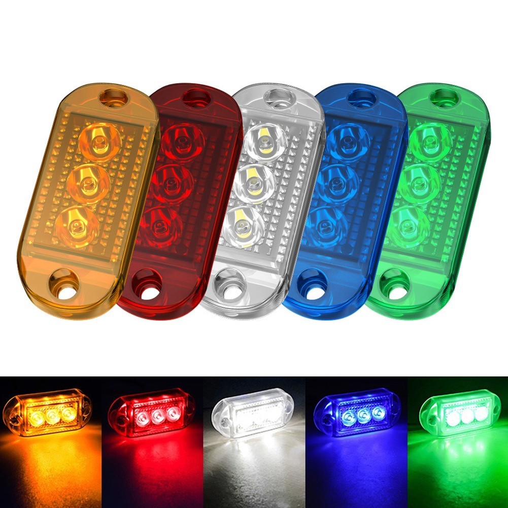 Led Clearance Light Side Marker รถบรรทุก Trailer Lory โคมไฟสีแดงสีขาว ...