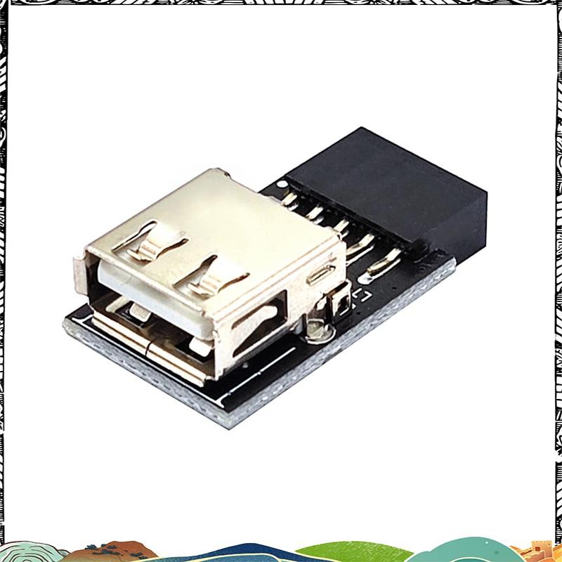 Super 9Pin ถึง 1 พอร์ตอะแดปเตอร์ USB Connector PC เมนบอร์ดภายใน 9Pin ...