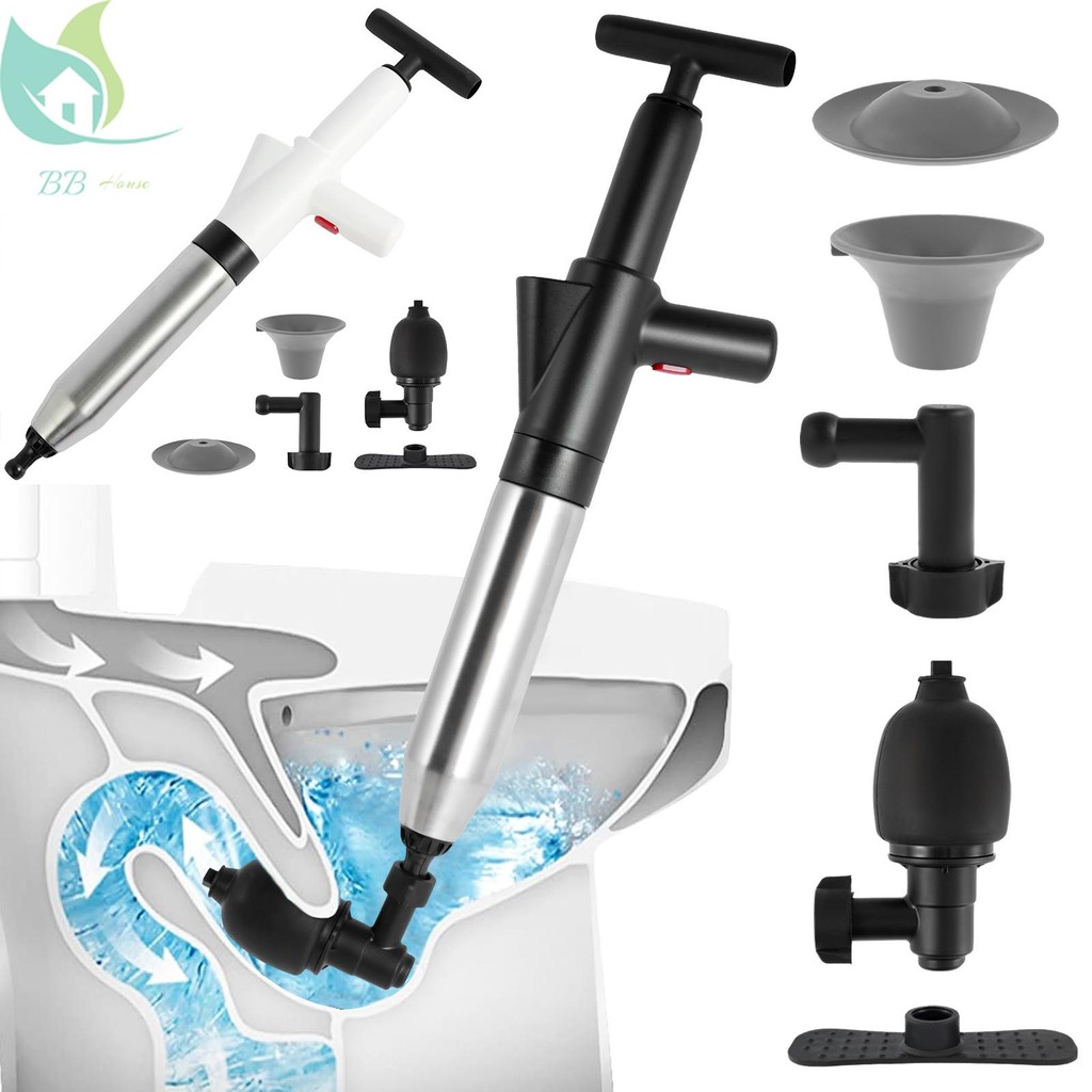 ห้องน้ํา Plunger 3 Plunger หัวสแตนเลสท่อระบายน้ํา Clog Remover ...