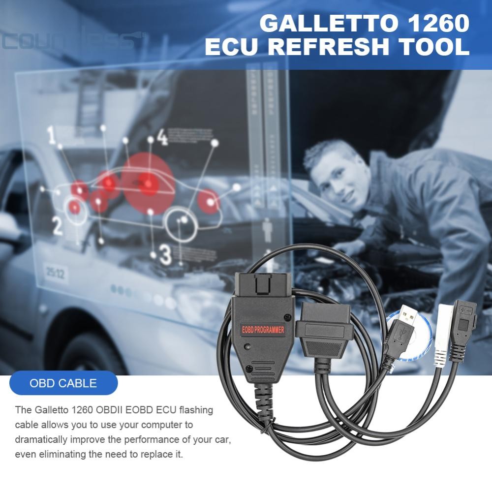 Galletto 1260 อ่านเขียนรถ ECU EOBD ECU โปรแกรมเมอร์ FTDI FT232RQ RL ECU ...