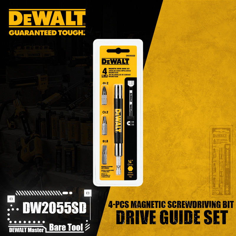 Dewalt DW2055SD 4PCS Magnetic ScrewDriver Bit Drive Guide Set อุปกรณ์ ...