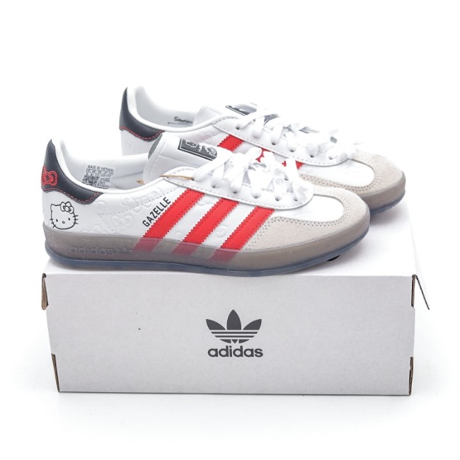 adidas Originals Gazelle Indoor × Hello Kitty Anniversary II0013 White ...
