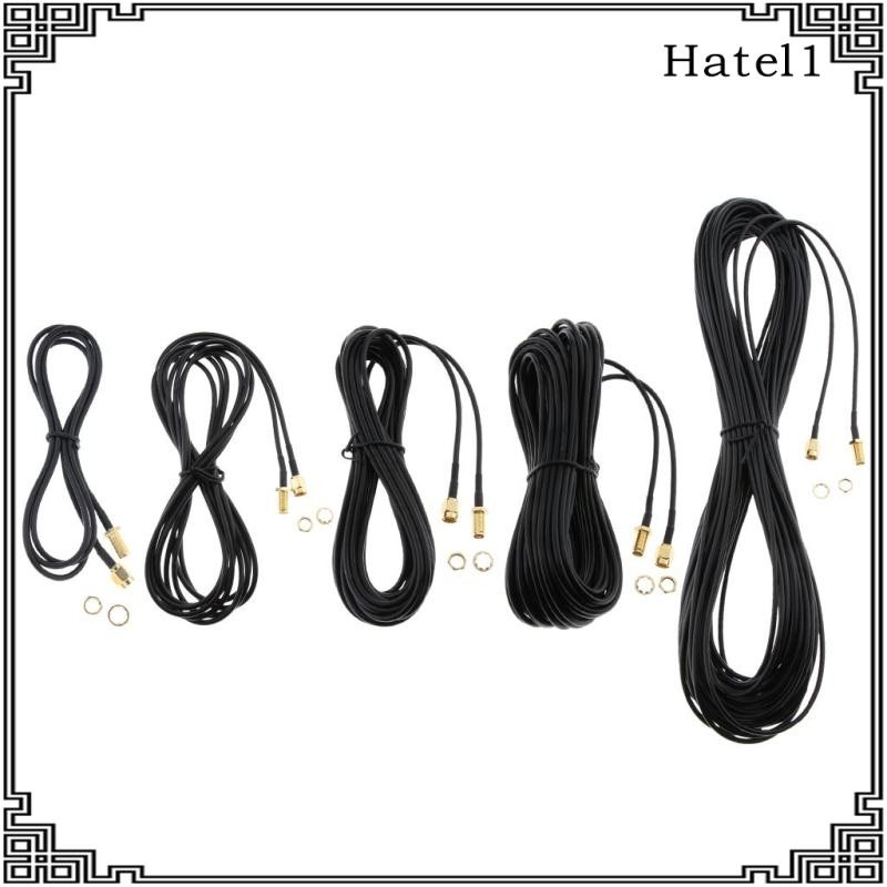 [Hatel] 2 ชิ้นเสาอากาศเชื่อมต่อ RP-SMA Extension Cable สําหรับการ์ด ...