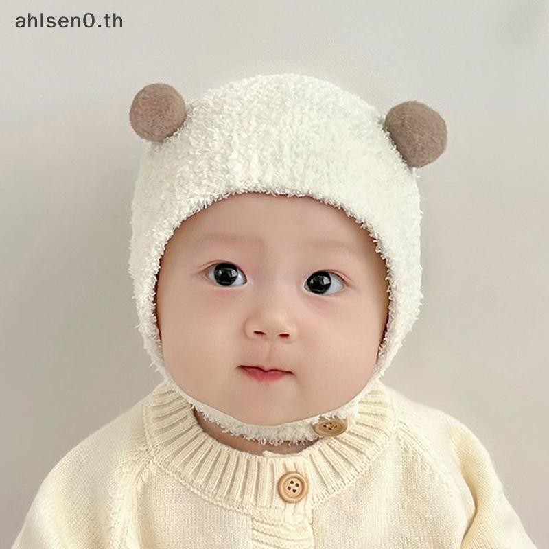 Ahlsen0 น่ารักฤดูหนาวที่อบอุ่นเด็กสาวเด็กหมวกขนแกะขนสัตว์ Hemming หมวกลูกขนสัตว์แข็งป้องกันหู ...