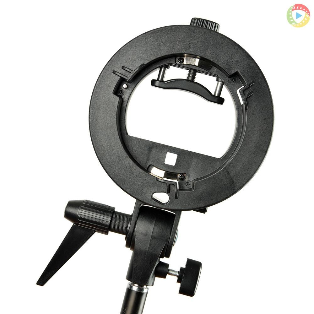 ผู้ถือ S-Type Bracket Bowens Mount Holder สําหรับ Speedlite Flash Snoot ...
