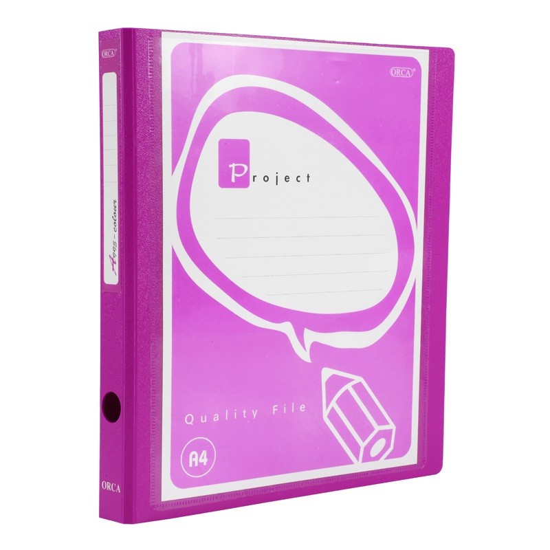 ORCA แฟ้ม 2 ห่วง A4 สัน 1 นิ้ว สีชมพู A-995 | Shopee Thailand