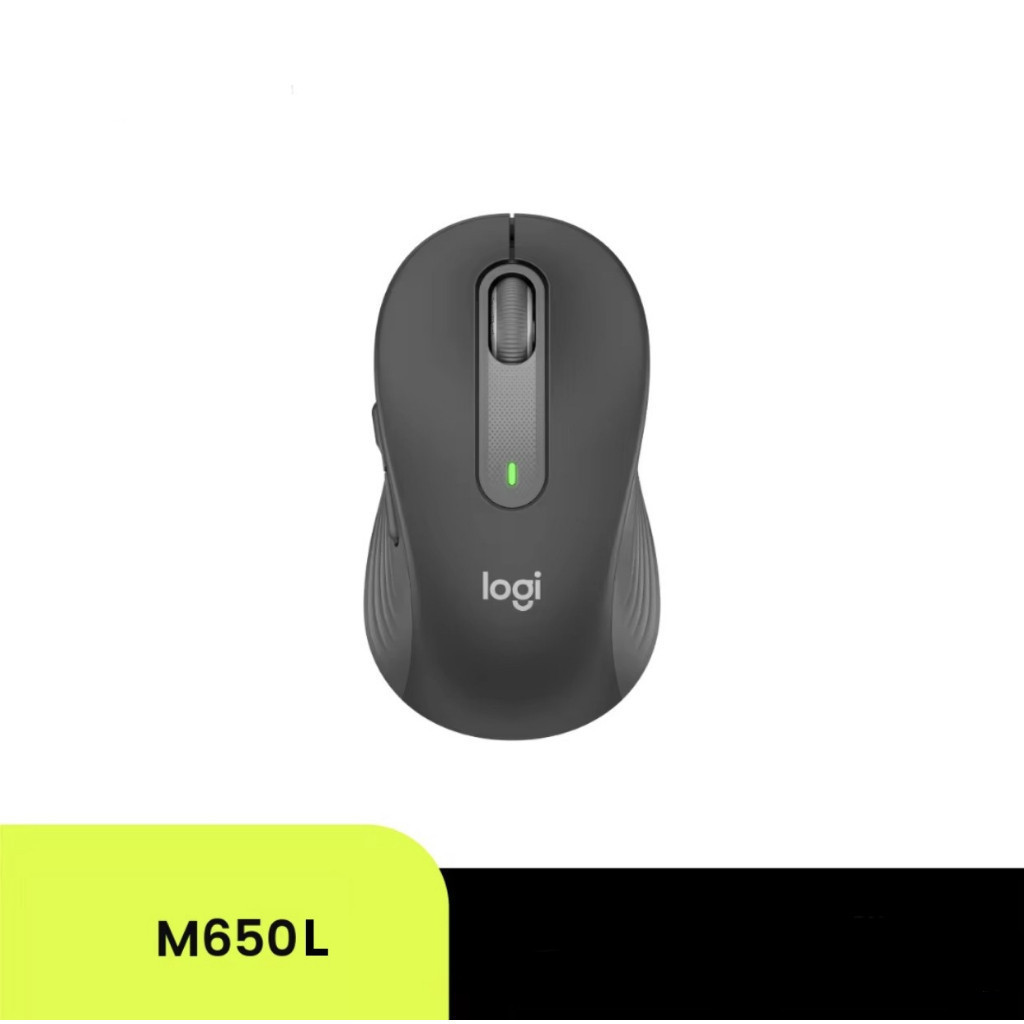 Logitech Signature M650L Wireless Mouse Bluetooth and USB - Graphite ( เมาส์ไร้สายสำหรับมือขนาด ...
