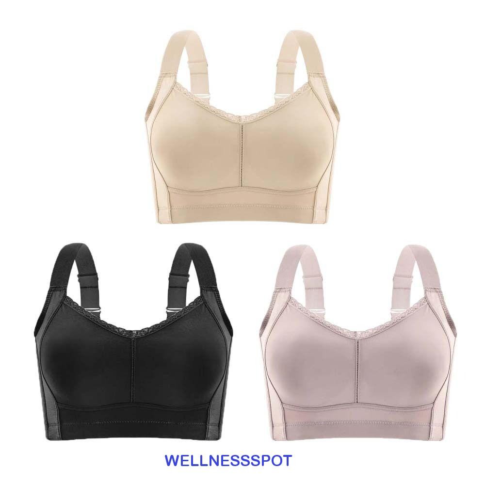 Wellnessspot Full Cup Bra, Widen Side Close-fit ชุดชั้นในไม่มีรอยต่อ, Simple กันกระแทก Anti ...
