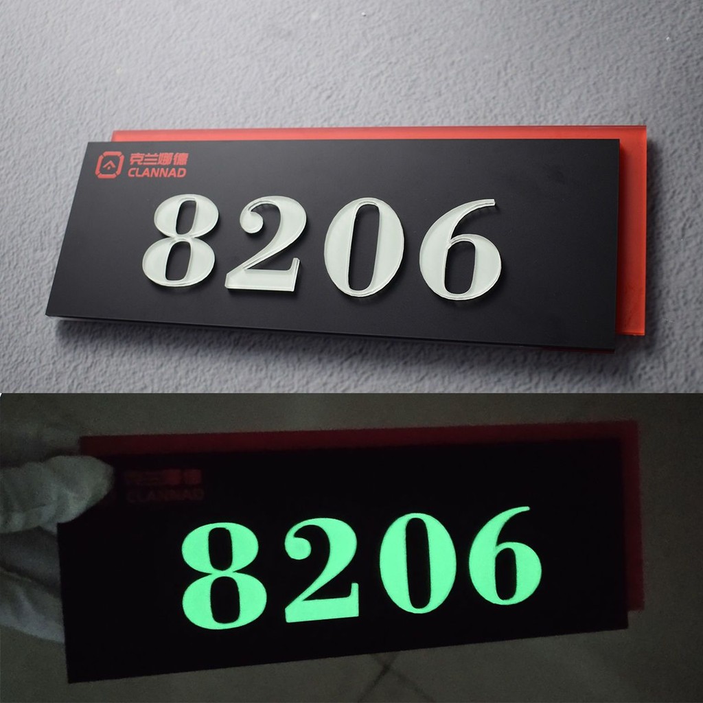 บ้านเลขที่ที่กําหนดเองห้องพักโรงแรม High-End Number Luminous Creative ...