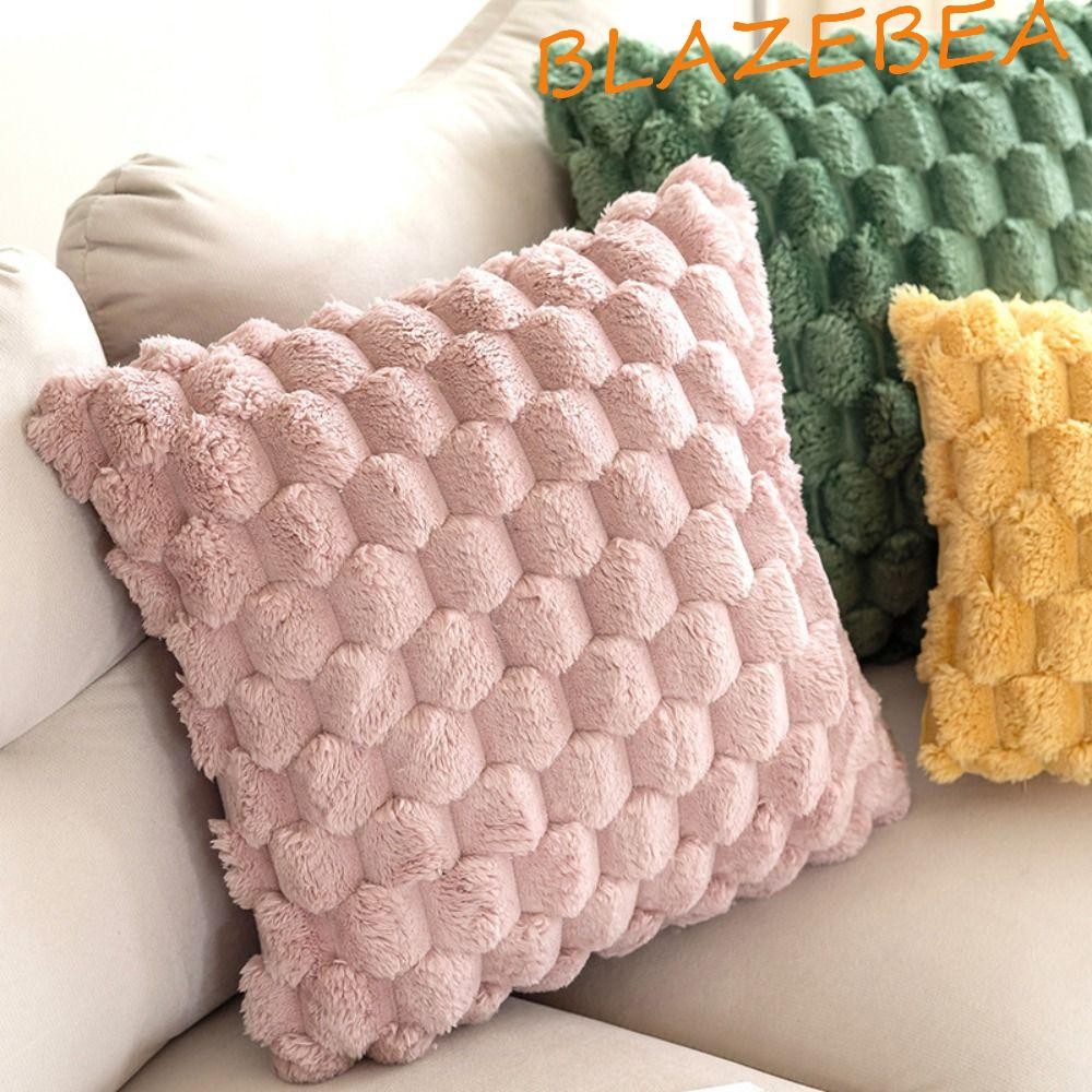 Blazebea ปลอกหมอนตุ๊กตา, 45 ซม.สแควร์โยนปลอกหมอน,นุ่ม INS สไตล์สีทึบเบาะรองนั่งโซฟา/เตียง ...