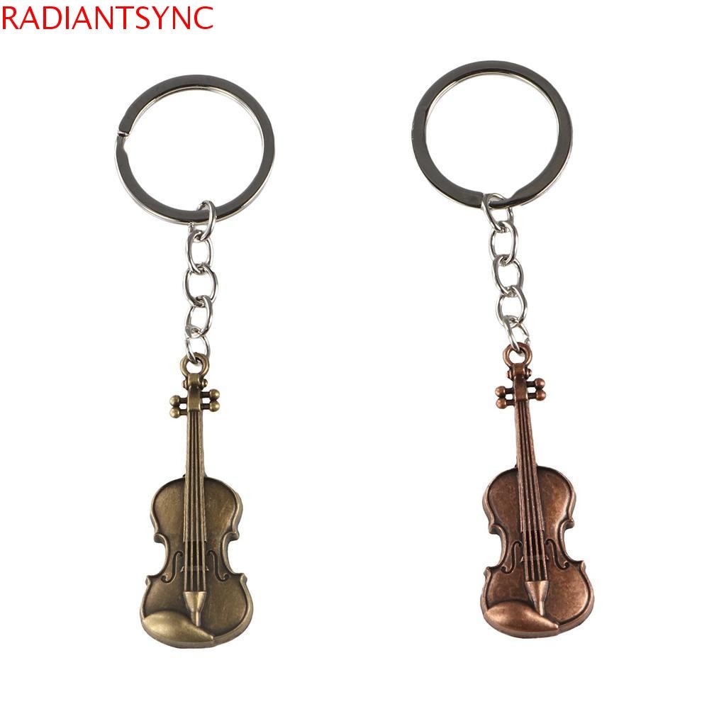 Radiantsync ไวโอลินพวงกุญแจ, Cello ทองแดง Bronze Vintage ไวโอลินพวงกุญแจ,แขวนอุปกรณ์เสริมคลาสสิก ...