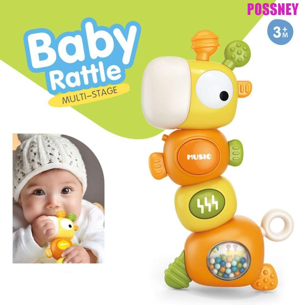 Possney เพลง Hand Cranked Bells, Montessori เสียงและแสงยีราฟ Hand Shake ...