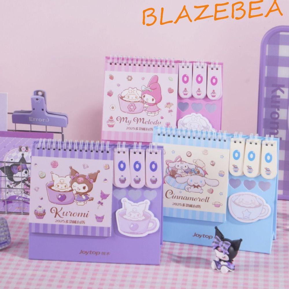Blazebea Cinnamoroll 2024-2025 ปฏิทิน, ตารางวาระปี Kuromi เดสก์ท็อปปฏิทิน, ทํารายการ นับลง ...