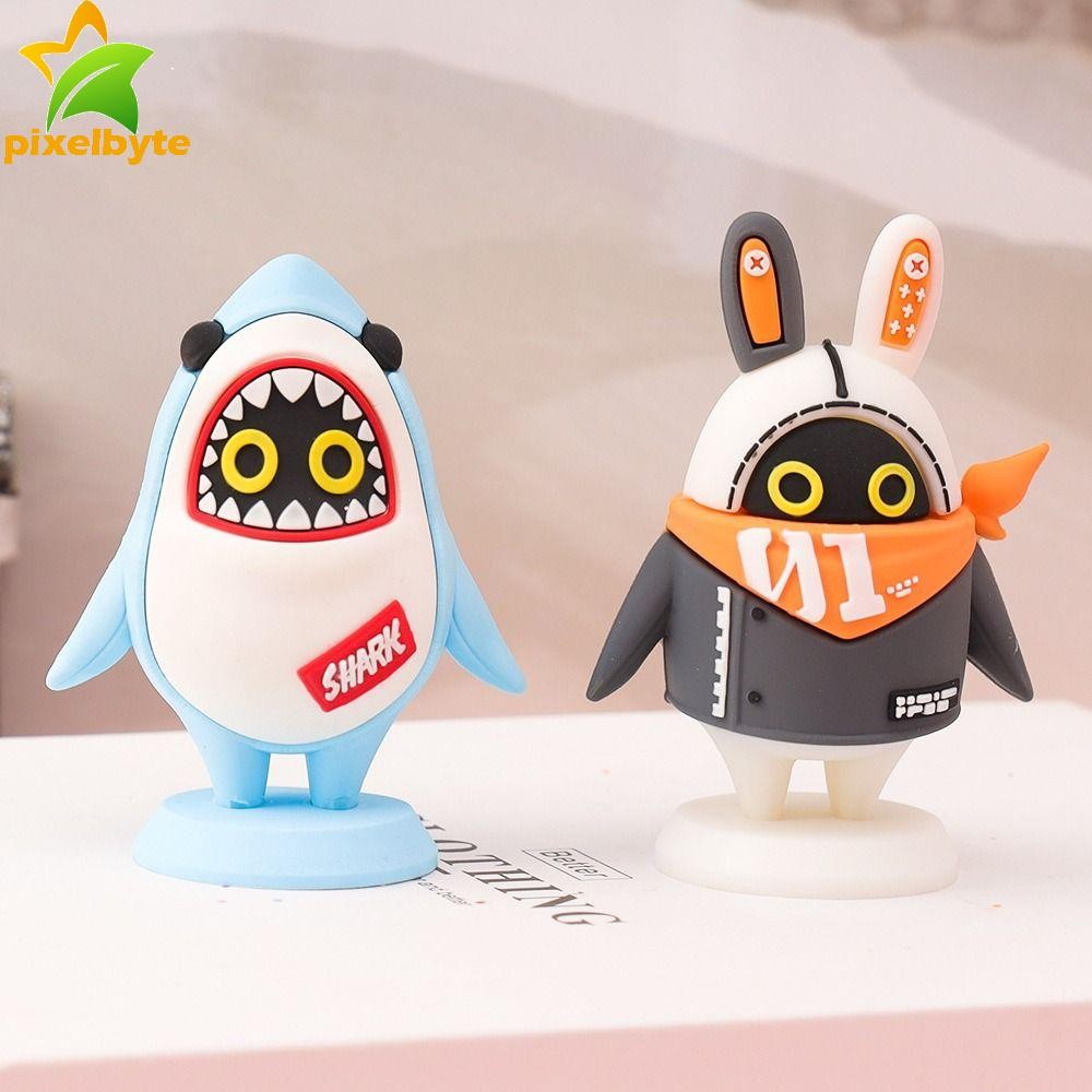 Pixelbyte Zenless Zone Zero Action Figurine,อะนิเมะการ์ตูนตกแต่งโต๊ะ Sharkboo Devilboo ตัวเลข ...