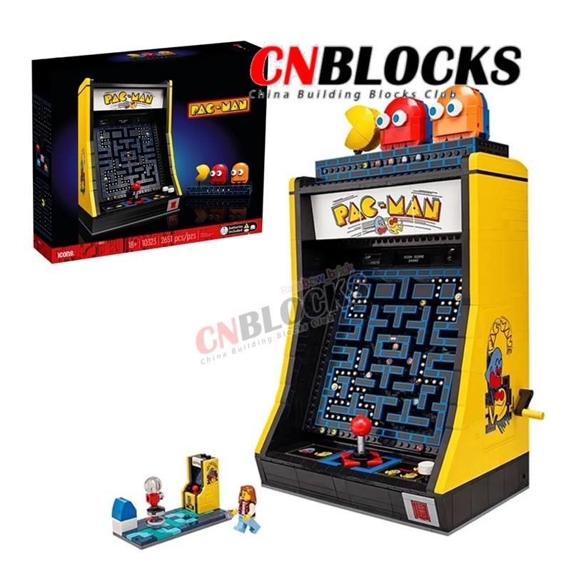 Maker Expert วัยเด็กคลาสสิก Pac-Man เกม Pac-Man อาเขต Building Block ...