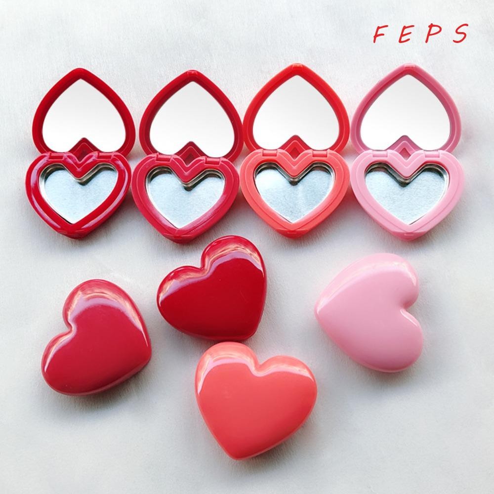 Feps 1 ชิ้นอายแชโดว์ที่ว่างเปล่า พกพาสะดวก Love Heart Shape Rouge ลิปสติกกล่อง, คุณภาพรีฟิลด้วย ...