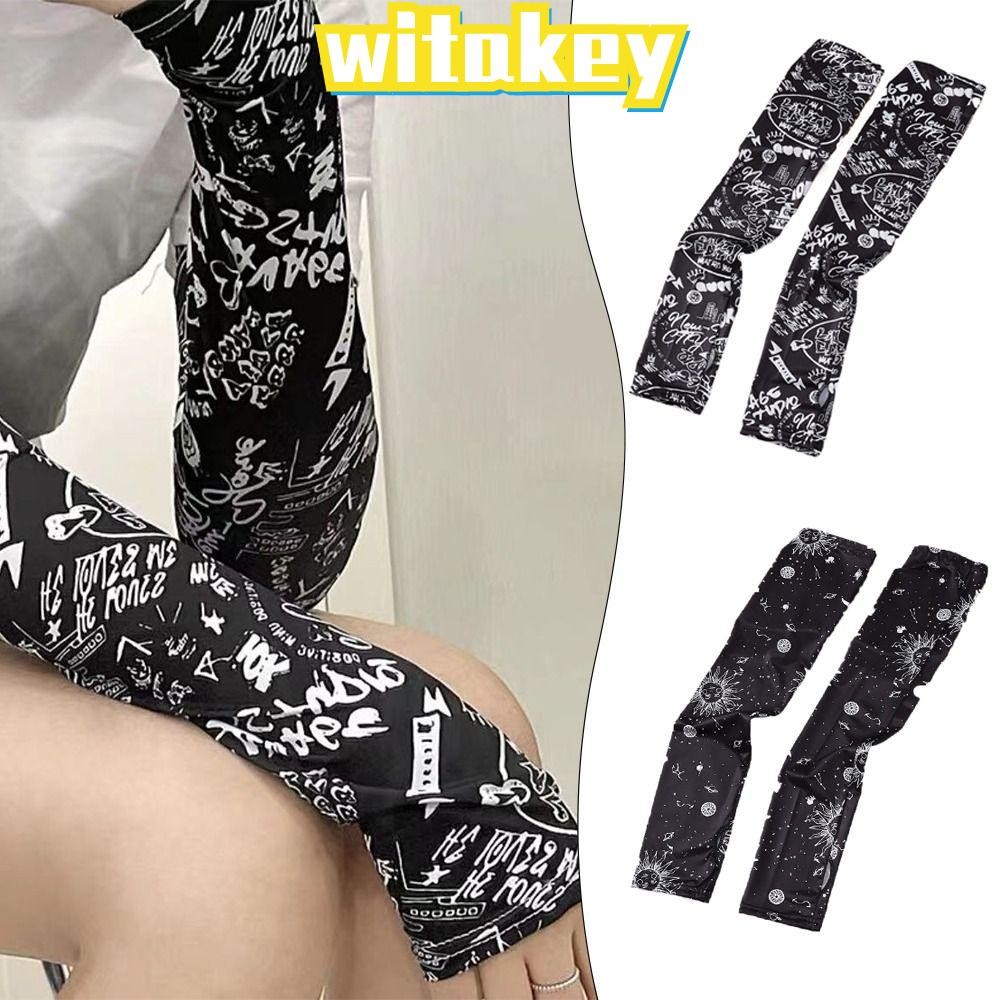 ข้อมือกันแดด WITAKEY, ปลอกแขนป้องกัน UV, ผ้าไหมน้ำแข็งคุณภาพสูงสำหรับวิ่งและขี่จักรยาน | Shopee ...