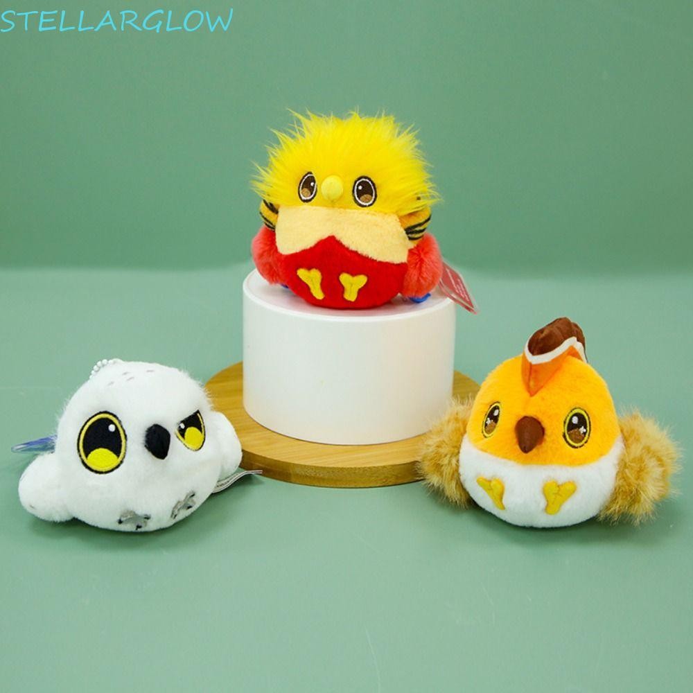 STELLARG Snowy Owl จี้, PP Cotton Fluffy Hoopoe พวงกุญแจตุ๊กตา,กระเป๋า ...