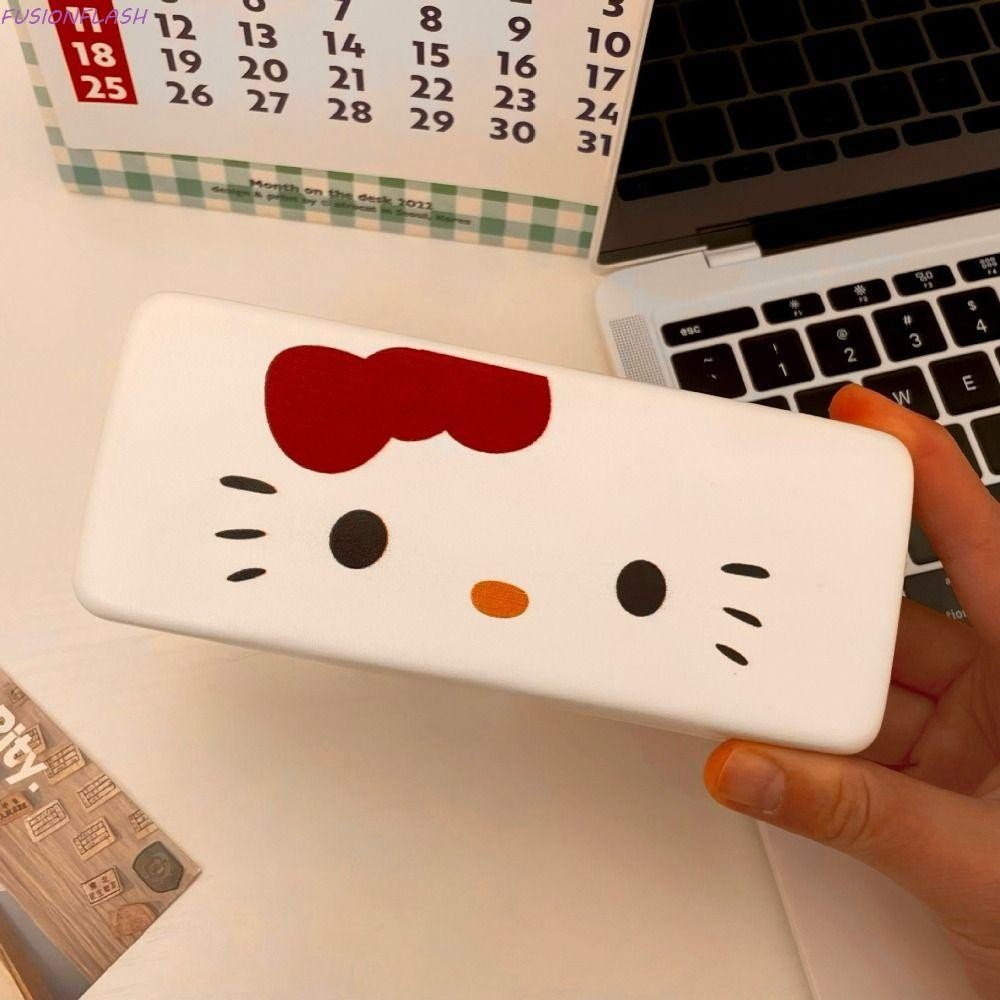 Fusionflash พิมพ์แว่นตา,พิมพ์ PU หนัง Kitty Cat PU กล่องแว่นตา,แบบพกพา ...