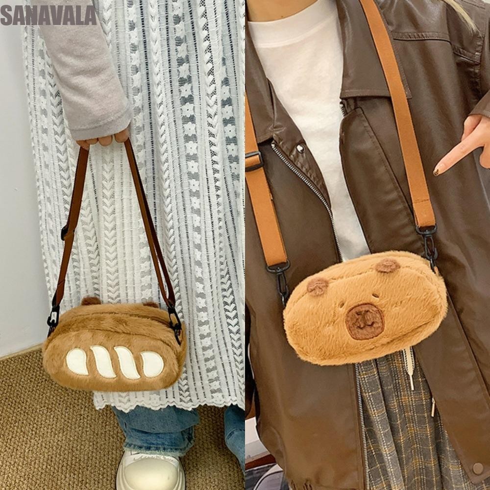 Sanavala Panda Capybara กระเป๋าเป้สะพายหลัง 2 in 1 ความจุขนาดใหญ่ Fanny ...