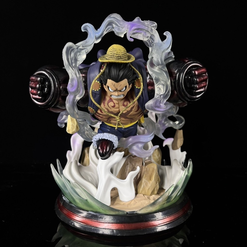 Double Fist Luffy Combat Scene Modeling Figure Model รูปปั้นสองมิติ ...
