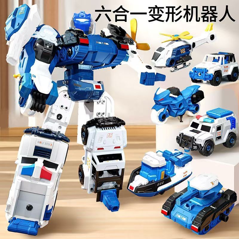 ..Diy Disassembly Assembly SWAT รถของเล่น Transformers Sea Land Air หก ...