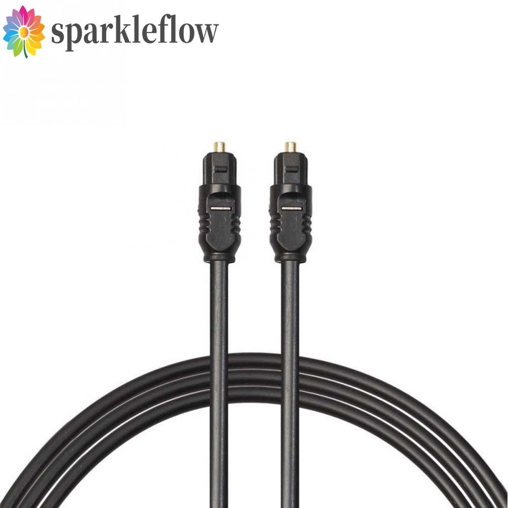Sparkleflow เสียงไฟเบอร์สายทองสาย 1 M 1.5 M 2 M 3 5 M 10 M Fibre ทนทาน SPDIF MD สายสัญญาณเสียง ...