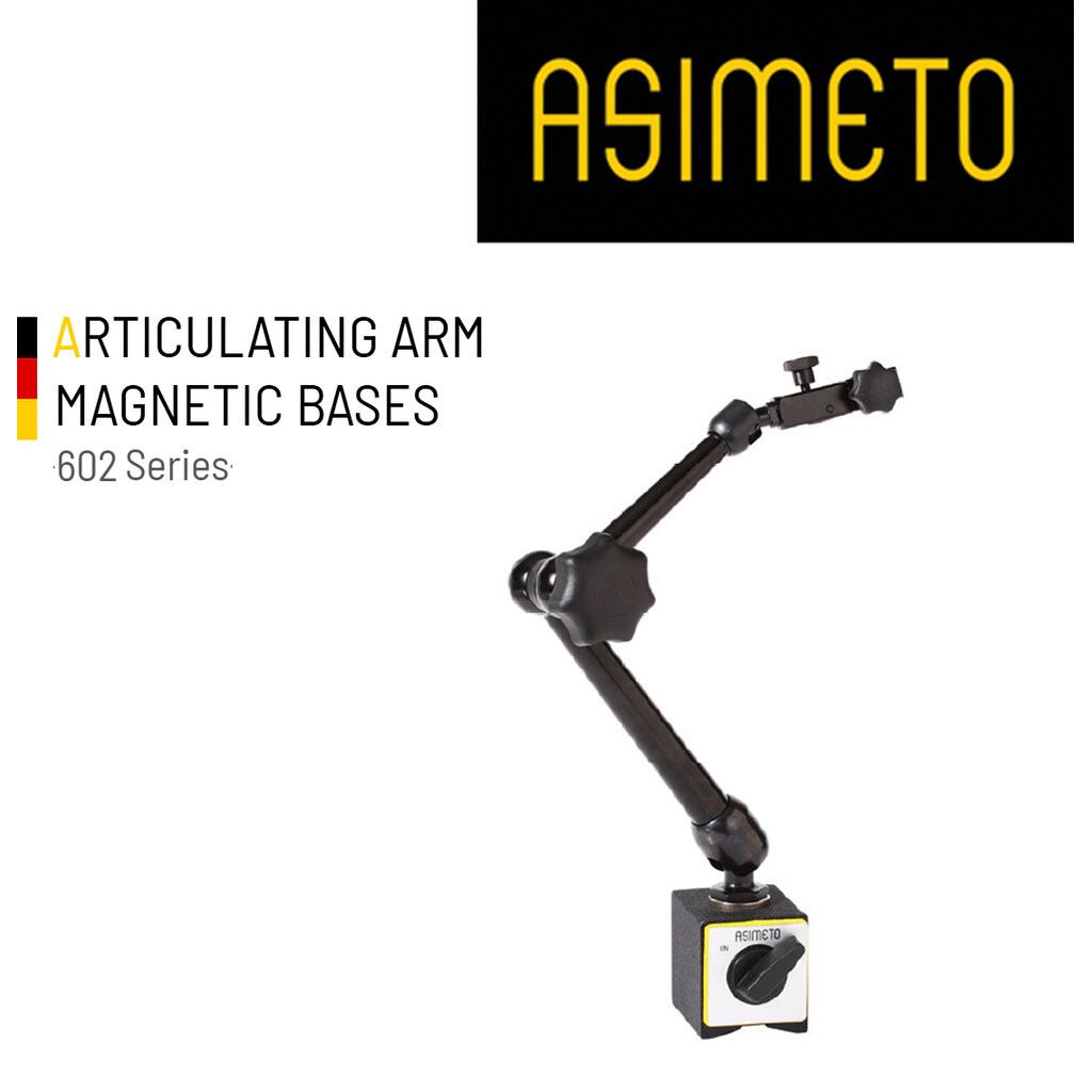 Asimeto ขาตั้งแม่เหล็ก จับไดอัลเกจ หมุนรอบตัว Articulating Arm Magnetic ...