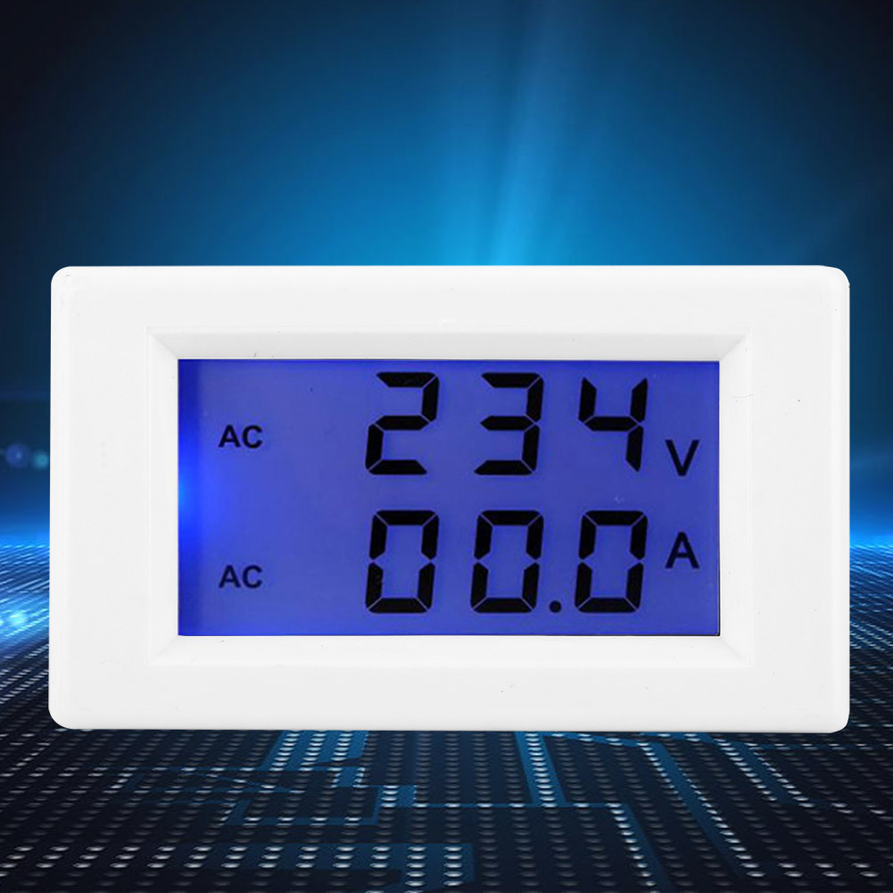D85-2042 มิเตอร์ไฟฟ้าคู่จอแสดงผลดิจิตอลแรงดันไฟฟ้า AC80-300V 0.1-100A | Shopee Thailand