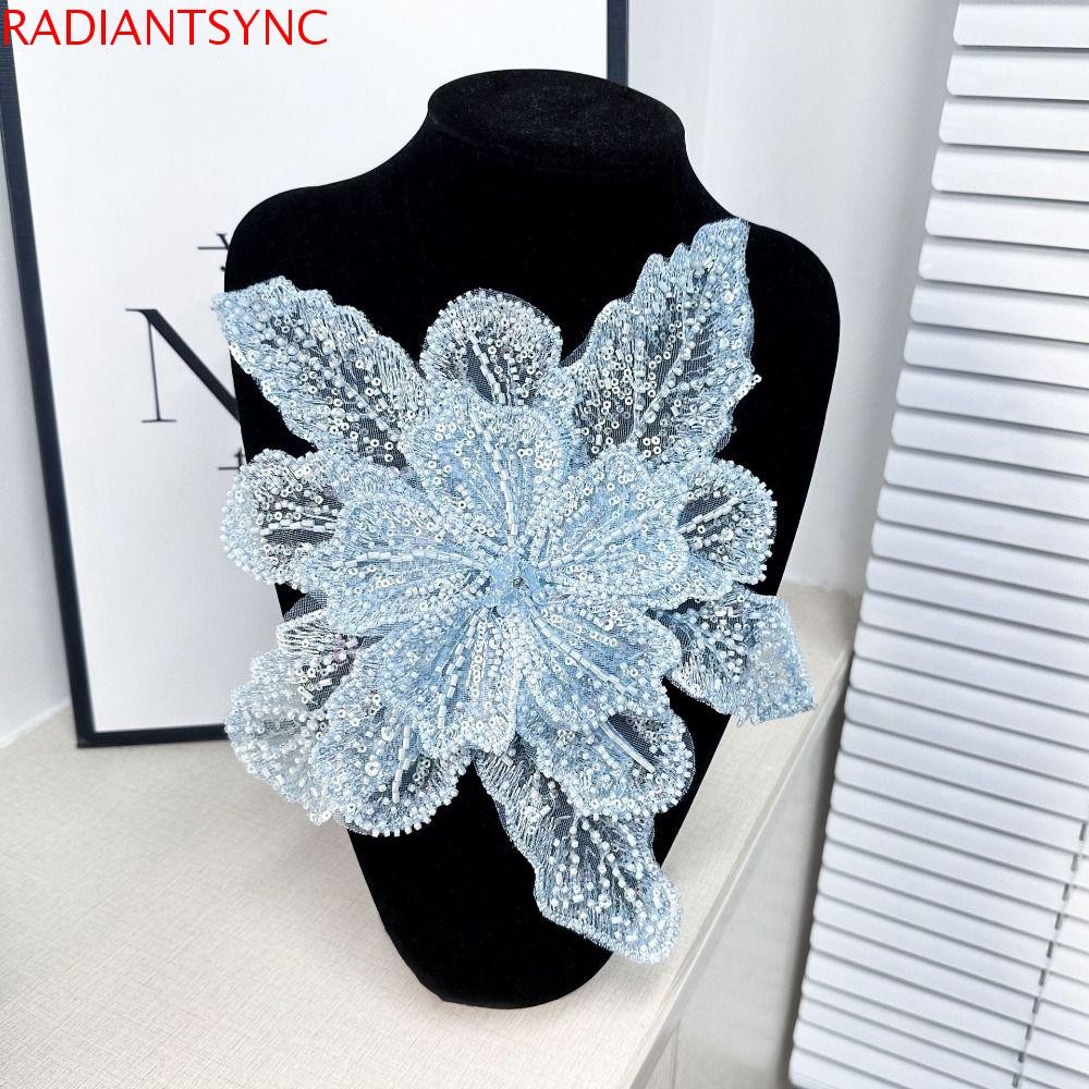 Radiantsync ดอกไม้ Multi-layer Appliques,ปักเลื่อมเสื้อผ้าแพทช์,เสื้อผ้าอุปกรณ์เสริม 3Dเสื้อผ้า ...