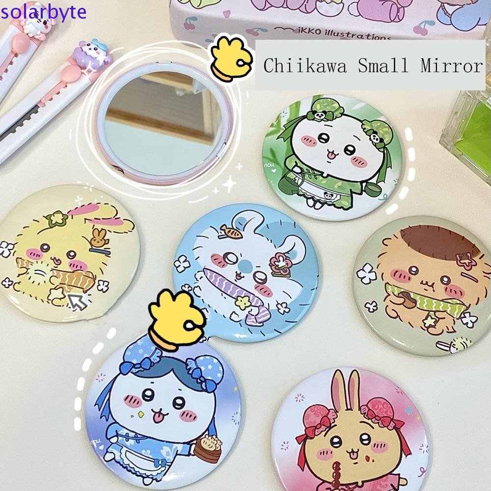 Solarbyte กระจกกลมเล็ก, กระจกจิ๋วการ์ตูนทรงกลม, กระจกแต่งตัวแบบพกพามินิ Kawaii นักเรียนกระจก ...