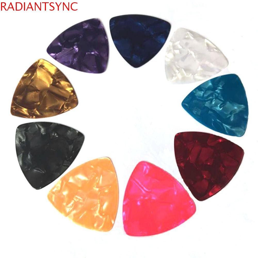 Radiantsync 10 ชิ้นกีตาร์ Picks สามเหลี่ยมกีตาร์อุปกรณ์เสริม Mediator กีตาร์ Celluloid Picks ...