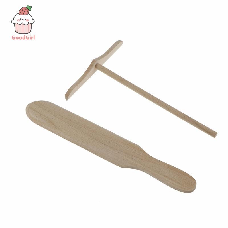 KC ไม้แพนเค้ก Spreader Crepe Tortilla Rake Batter Spreading เครื่องครัว ...