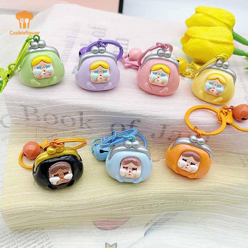 Ckfr น่ารักการ์ตูน Pop Mart Crying Baby Bell พวงกุญแจจี้กระเป๋าสตางค์ ...