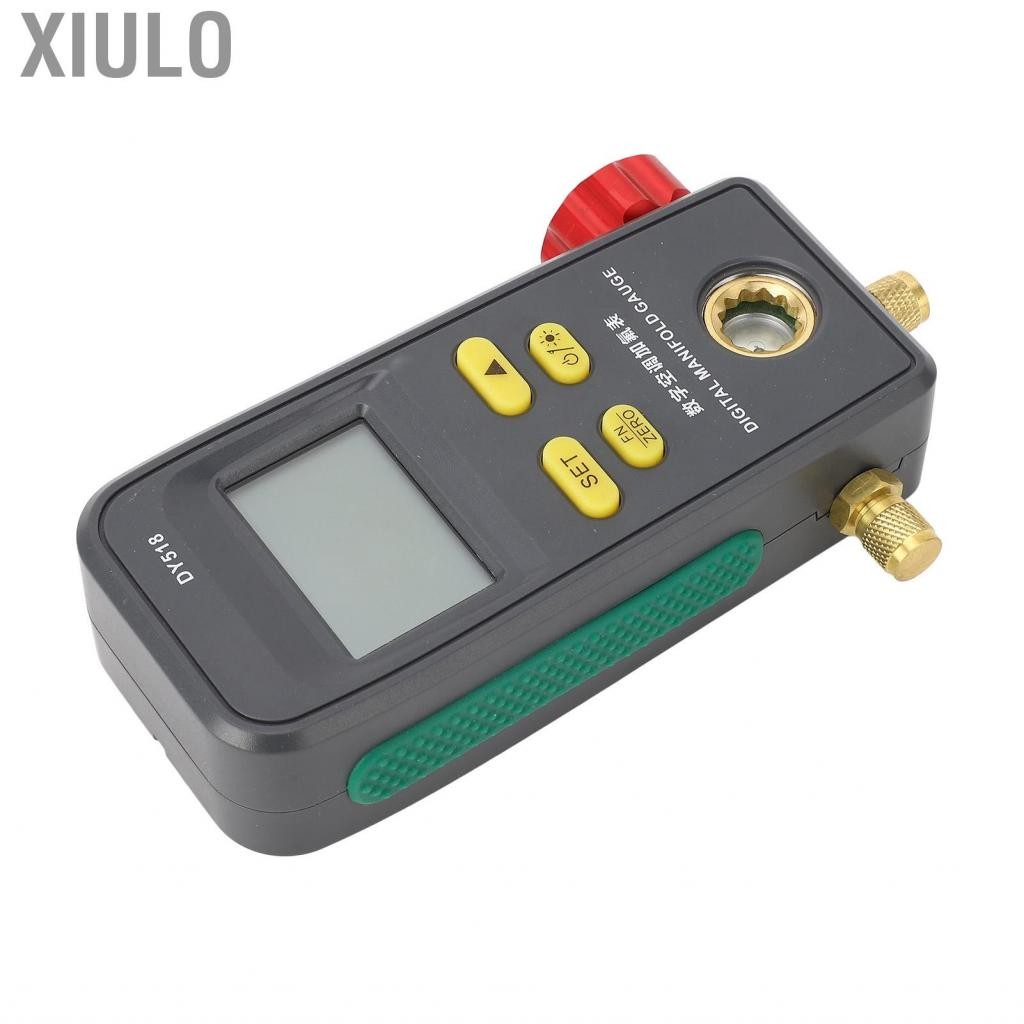 Xiulo เครื่องทำความเย็น Digital Manifold Guage Meter 1/4in อินเทอร์เฟซ ...